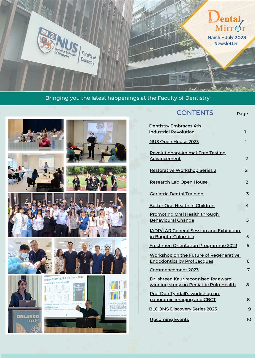 Dental Mirror Newsletter (Mar - Jul 2023) - NUS Dentistry