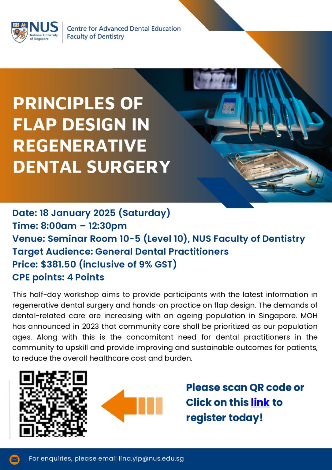 Principles Of Flap Design in Regenerative Dental Surgery - NUS Dentistry